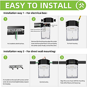 Hykolity Update 30W LED Wall Pack Light with Photocell, 3450LM 5000K Daylight Dusk to Dawn 120V LED Outdoor Wall Mount Light, 150-250W MH/HPS Replacement, Waterproof Security Lighting-4 Pack