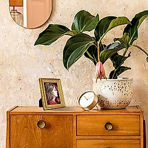 XUANLUO 5x7 Inch Picture Frames Vintage Baroque Style Gold Photo Frame with HD Glass Front Antiqued Wall Mount or Tabletop Display