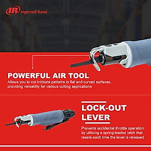 Ingersoll Rand 529 Vibration Reduced Reciprocating Air Saw, 3/8" Stroke Length, 9,500 Strokes Per Minute, 1.5 lbs