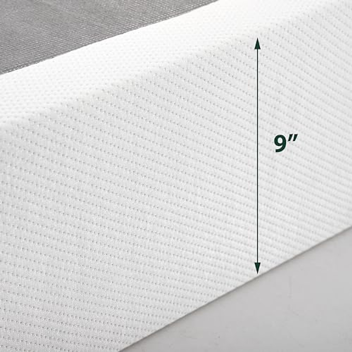 ZINUS 9 Inch Box Spring with Cover, No Assembly Mattress Foundation, Sturdy Metal Structure, Twin XL, White