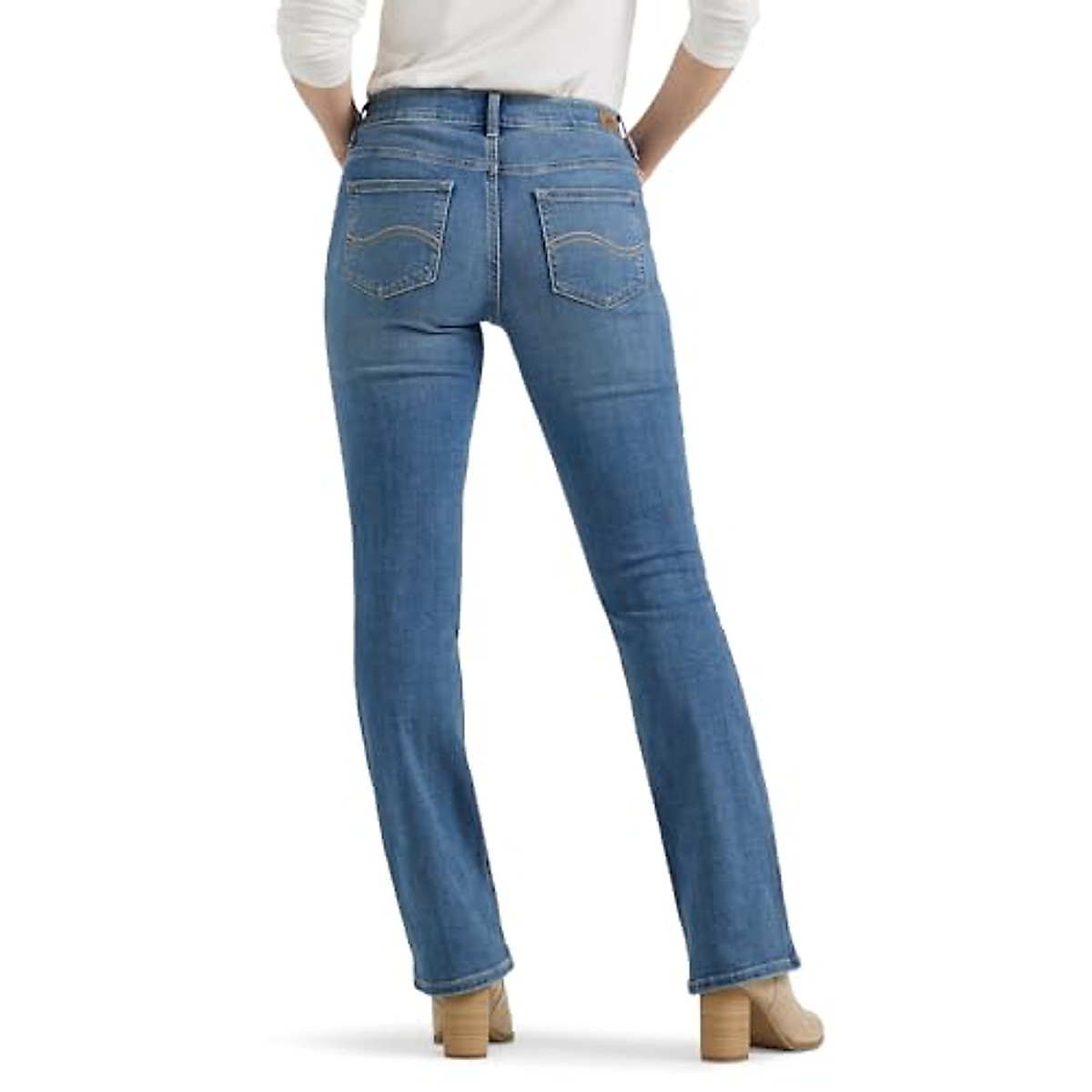 Lee Women's Ultra Lux Comfort with Flex Motion Bootcut Jean Majestic 14 Medium