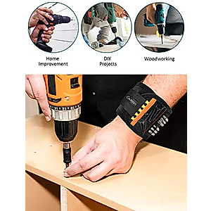 Gifts for Men/Dad, Cool Gadgets for Men, Calmsen Magnetic Wristband with LED Flashlight Gloves, Stocking Stuffers for Men, tool for Husband/Boyfriend/Grandpa on Christmas Day , Father Day，Birthday