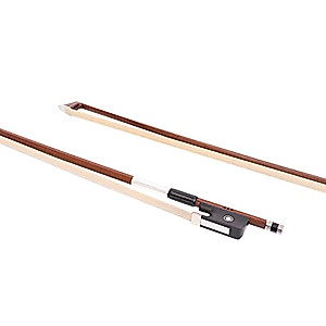 MI&VI AB-510 Brazilwood Viola Bow for 14"-17" Violas (Full Size) with Ebony Frog | Octagonal Silver Mount | Well Balanced | Light Weight | Mongolian Horse Hair - MIVI Music