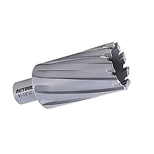 ACTOOL 1-1/2'' Diameter x 2'' Depth of Cut Carbide Tipped TCT ANNULAR Cutter with 3/4'' Weldon Shank