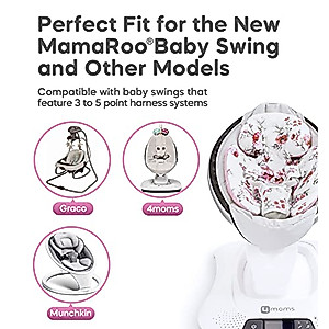 Mamatepe Infant Insert Compatible with 4moms Mamaroo RockaRoo & Graco DuetSoothe Swing, Reversible Newborn Insert Head & Body Support Cushion,Breathable Soft Fabric, Machine Washable, Blush Pink, 1Pcs