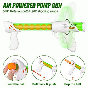 M AOMEIQI Kids Toys for 5 6 7 8 9 10+ Years Old Boys Shooting Game Toy Indoor Outdoor Games for Kids with Moving Shooting Target & 2 Blasters Guns & 18 Foam Balls - Compatible with Nerf Toy Guns