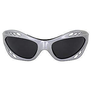 Birdz Eyewear Polarized Goggles Kite Surf Water Sport Surfing, Kayaking, Jetskiing PWC Personal Water Craft Silver Frame