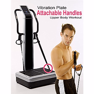 Whole Body Vibration Machine - Dual Motor by SDI : Commercial (2HP, 440 lbs), Dual Motor, Large Vibrating Platform, USB Programmable