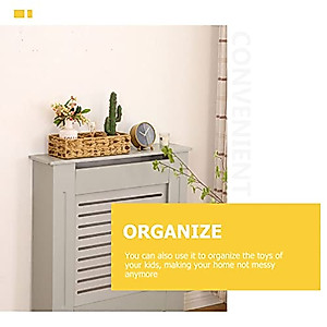 STOBAZA Coffee Station Organizer Coffee Bar Box Countertop Sugar Holder Tea Bag Storage Bin Cosmetics Sundries Organizer Caddy for Home Hotel Restaurant