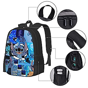 Cute Stitch Backpacks Cartoon Daypack Unisex Laptop Bag For Man Women College Office Picnic Travel