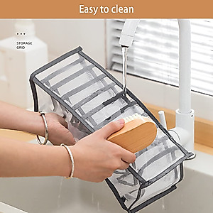 2pcs Washable Wardrobe Clothes Organizer for Folded Clothes.Jeans Compartment Storage Box for Closet Drawer, Foldable Closet Drawer Organize for Bedroom,Dorm Room(7 Grids) (Jeans with 7 Grids-Large)