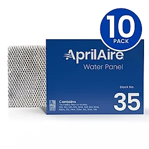AprilAire 35 Water Panel Humidifier Filter Replacement for AprilAire Whole-House Humidifier Models 350, 360, 560, 560A, 568, 600, 600A, 600M, 700, 700A, 700M, 760, 760A, 768 (Pack of 10)