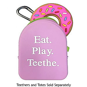 Silli Chews Pizza Toy Baby Teether - Silicone Teething Toy for Babies | Funny Baby Gift Best Sensory Toys for Infants Toddlers and Kids (Oral Motor Aid) Favorite Silly Chew Toy