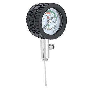 Ball Pressure Gauge Stainless Steel Accurate Air Pressure Gauge for Football Soccer Basketball Volleyball and Other Balls