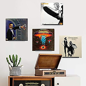 EXCELLO GLOBAL PRODUCTS Metal Record Holder Shelf 4-Pack