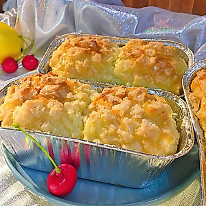 MOACOCK 100 Pack Aluminum Mini Loaf Baking Pans, 1 Lb Heavy Duty Disposable Loaf Pans, 6 x 3.5” Thick Foil Bread Pans for Baking Holiday Treats Food Storage and Takeout