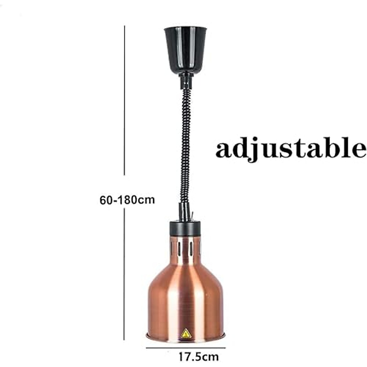 Food Heating Lamp, Kitchen Heat Lamp Food Warmer, Commercial Catering Food Heat Warmer Lamp, Food Warming Lamp for Hotel Kitchen Buffet Restaurant,