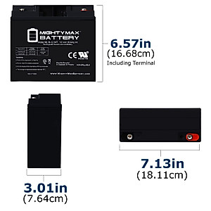 Mighty Max Battery 12V 18AH SLA Internal Thread Replacement Battery for ES1230
