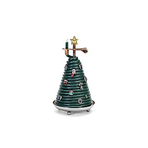 Candle by the Hour 80-Hour Christmas Tree Candle with 14 charms, Eco-friendly Natural Beeswax with Cotton Wick