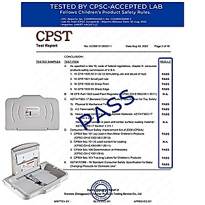 SMART HACKS Baby Changing Station Wall Mounted, Diaper Changing Station, CPSC Compliant, Commercial Baby Changing Station Wall Mounted