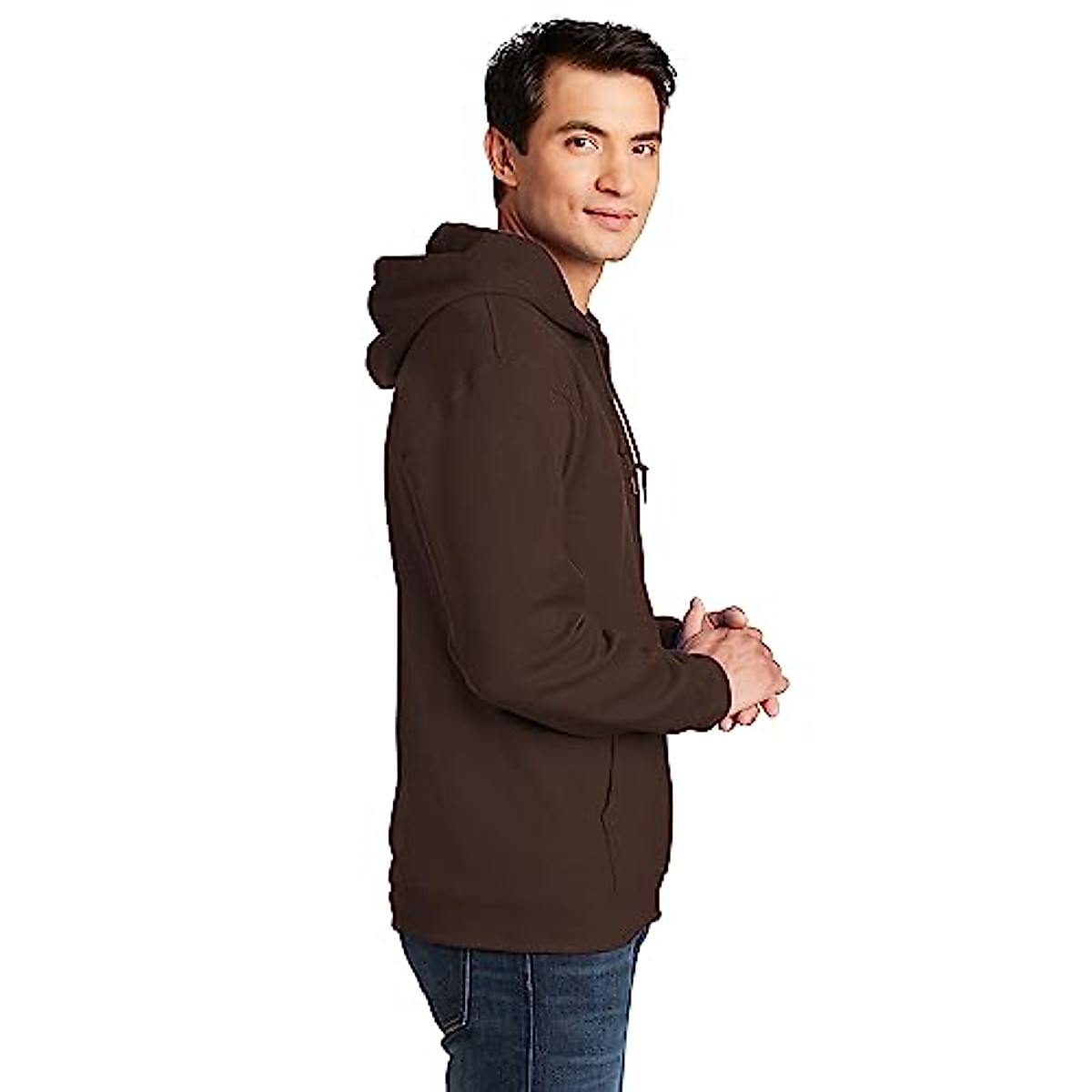 Gildan Heavy Blend Full-Zip Hooded Sweatshirt 20F Dark Chocolate