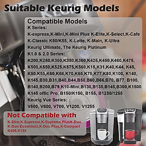 Reusable K Cups for Keurig, Reusable Coffee Pods, K Cup Reusable Coffee Pods for Keurig Coffee Maker 2.0 and 1.0