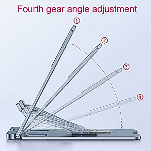 HIMICIZI Adjustable Cell Phone Stand, C2 Aluminum Phone Dock Holder Compatible with iPhone, Samsung Galaxy, Google Pixel，Pad and More, Silver