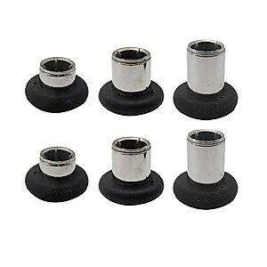 Gxcdizx Black 6 in 1 Elite Series 2 Metal Mod Swap Thumbsticks Joysticks, Magnetic Analog Stick Grips Replacement for Xbox One Elite Controller Series 2