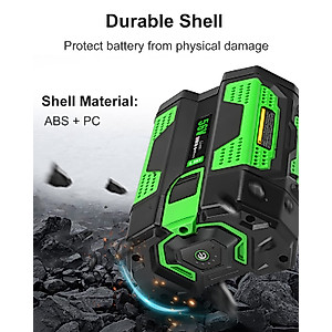 Komifolen 56v 5.0Ah Lithium Ion Replacement Battery Compatible with EGO BA1400T BA2800T BA1120 BA4200