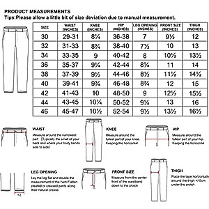 YUCENFU Mens Straight Fit Stretch Casual Pants Elastic Waist Casual Pants for Men(WZHS30L40W) Black
