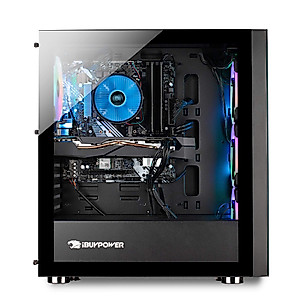 iBUYPOWER Pro Gaming PC Computer Desktop Element MR9270 (Intel Core i7-9700F 3.0GHz, NVIDIA GeForce RTX 2060 6GB, 16GB DDR4-2666 RAM, 1TB HDD, 240GB SSD, WiFi Included, Windows 10 Black (Renewed)