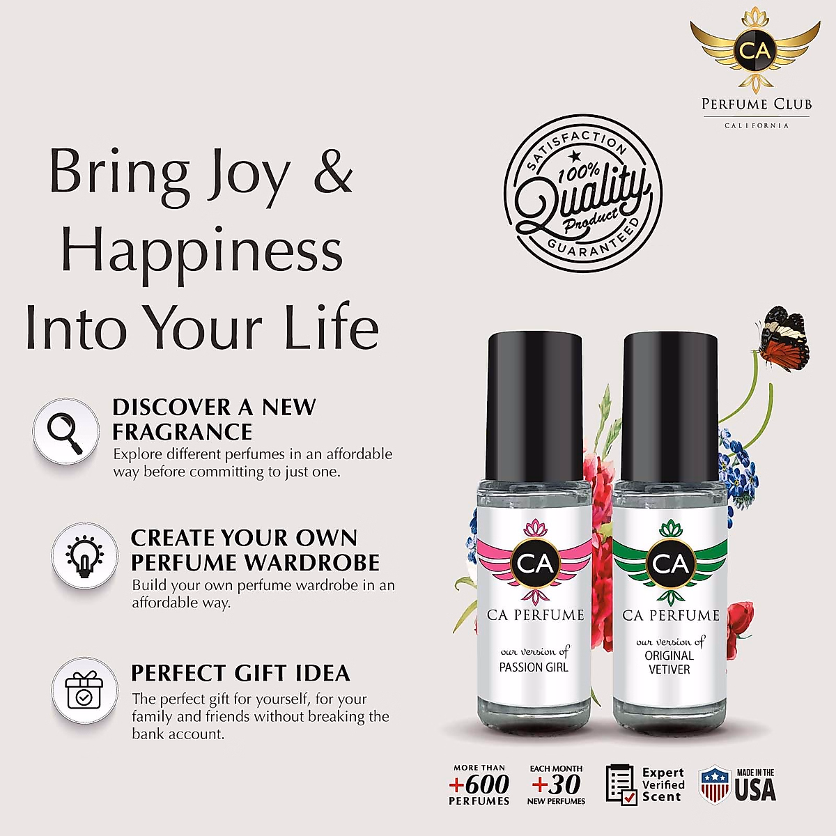 CA Perfume Impression of Angel's Share For Women Replica Fragrance Body Oil Dupes Alcohol-Free Aromatherapy Sample Travel Size Concentrated Long Lasting Attar Roll-On 0.14 Fl Oz/4ml-X1