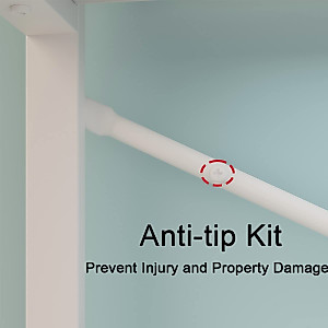 HSH 5 Tier Tall White Bookshelf, Metal and Wood Storage Book Shelves for Bedroom Living Room Office, Modern Large White Bookcases and Bookshelves 5 Shelf, Farmhouse Open Vertical Display Book Shelf