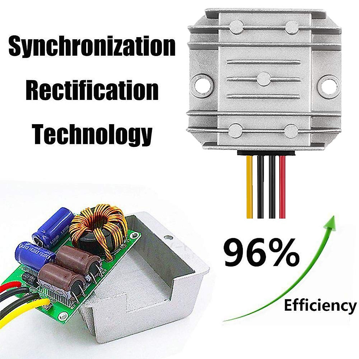 Golf CART Voltage Reducer Automatic Buck Boost Converter DC 8V-40V to 12V 3A 36W Step Down Up Regulator Waterproof Module Transformer