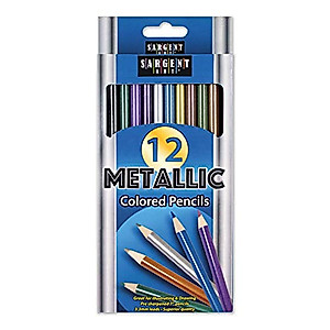 Sargent Art Neon & Metallic Collored Set pencils, Assorted