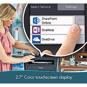 Brother L-2395DW Series Compact Monochrome All-in-One Laser Printer I Print Scan Copy I 2.7" Color LCD I Wireless | Mobile Printing I Auto 2-Sided Printing I 36 ppm + Printer Cable