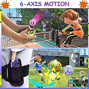 SplatDance Joycon Controller for Nintendo Switch, Joypad Left and Right Switch Controllers Support Vibration/6-Axis Gyroscope and Wake-up Function