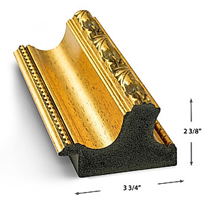 Frame My TV Deco TV Frames - Ornate Gold Smart Frame Compatible ONLY with Samsung The Frame TV (65", Fits 2021-2025 Frame TV)