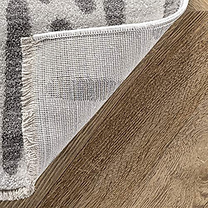 nuLOOM Truly Abstract Diamonds Area Rug, 8' x 10', Light Grey