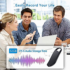 32GB Voice Recorder, Vandlion Voice Activated Recorder with Triple Noise Reduction, Small Audio Recorder for Lecture, Interview, Meeting and More