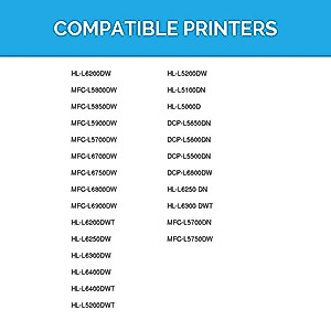 LD Products Compatible Toner Cartridge Replacement for Brother TN820 (Black, 5-Packs) for use in DCP-L6600DW HL-L6200DW HL-L6200DWT HL-L6250DN HL-L6250DW HL-L6300DWT & HL-L6300DW