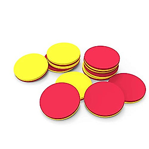 hand2mind Foam Two-Color Counters, Red and Yellow Counters, Counting Manipulatvies, Math Counters for Kids, Counting Chips, Math Manipulatives, Math Bingo Chips, Counters for Kids Math (Pack of 600)
