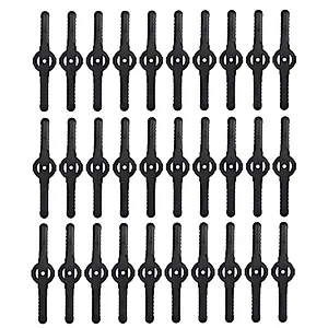 Gavigain 30PCS Head Blades,String Trimmer Head Blades Replace Plastic Cutter Blades Replacement Wacker Head Blades Longs Lawn Mowing Eater Blades Accessories for Cordless Grass Trimmer