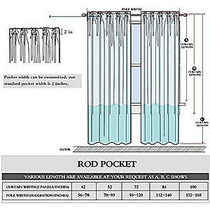 Dreaming Casa Solid White Sheer Curtains for Bedroom Rod Pocket Curtains, 4 Panels 52" W x 96" L