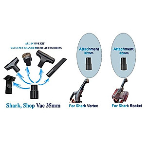 Vacuum Attachment Adapter Kit- Vacuum Hose Adapter - Pool Supply 1-1/4" or 1-1/2" Hose Connector - Hose Reducer Adapter - Reducer from 35mm/38mm/42mm to 32mm - from 1 3/8 inch to 1 1/4 inch
