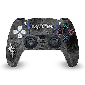 Head Case Designs Officially Licensed EA Bioware Dragon Age Distressed Symbol Inquisition Graphics Vinyl Faceplate Sticker Gaming Skin Decal Compatible With Sony PlayStation 5 PS5 DualSense Controller