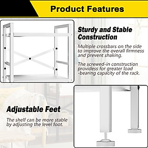 GIOTORENT 4 Tier Book Shelf, Small Bookshelf Storage Organizer, Tall Narrow Bookcase with Storage Shelves, Wooden Industrial Office Shelves for Bedroom, Living Room, White