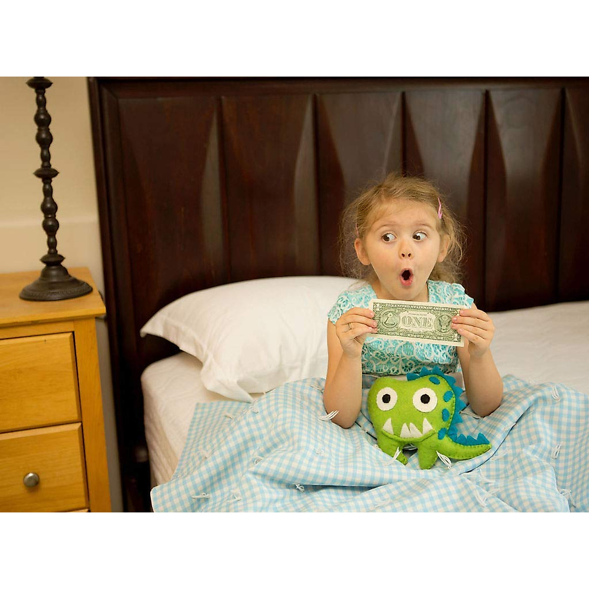 Nivas Handmade Dinosaur Tooth Fairy Pouch / Boy Tooth Fairy Pillow / Girl Tooth Fairy Pillow / Keepake Tooth Fairy Pillow / Monster Theme Tooth Fairy