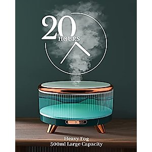 Diffusers for Essential Oils Large Room, 500ml Aromatherapy Diffuser，7 Colors Changed