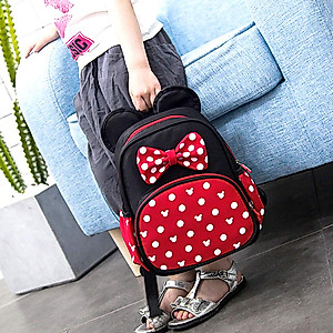 Voikukka Cute Little Girls Backpack Waterproof Small Kids Backpacks Daypack for Toddler Girl Bakcpack Travel Bag Baby Preschool Bakcpack Rucksack Children Mini Mouse Bakcpack